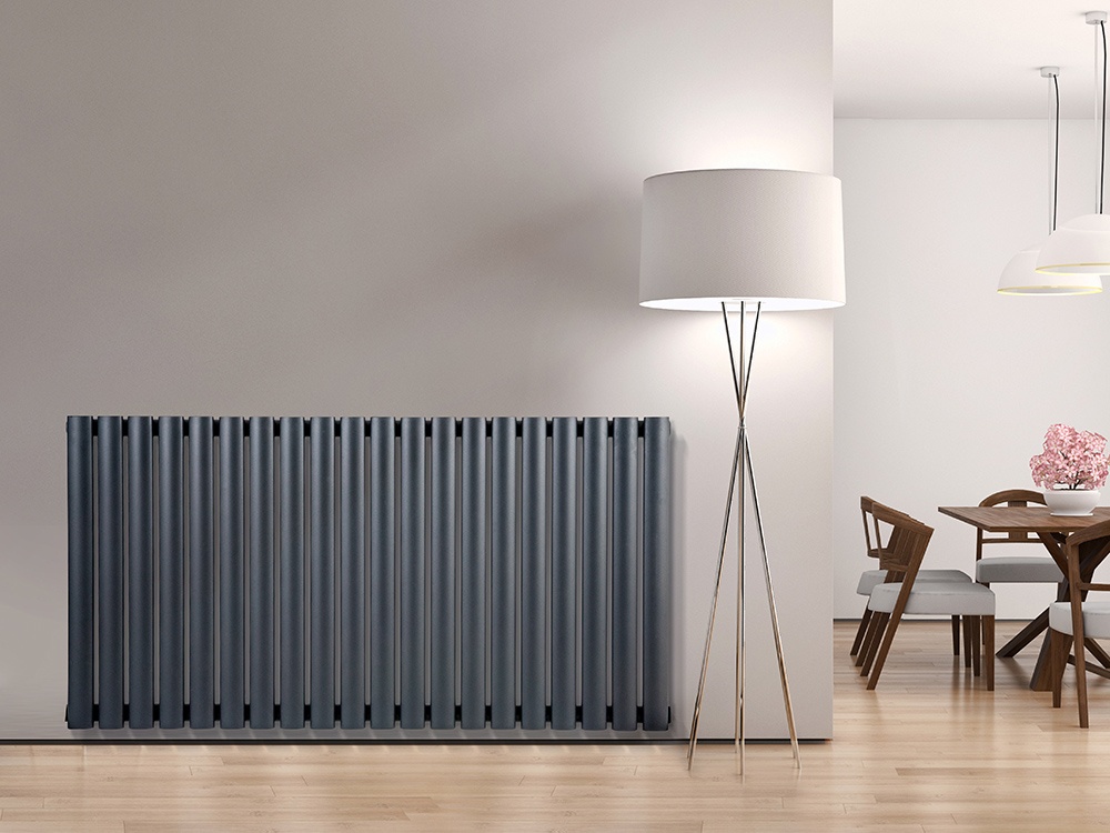 White & Anthracite Steel Radiators